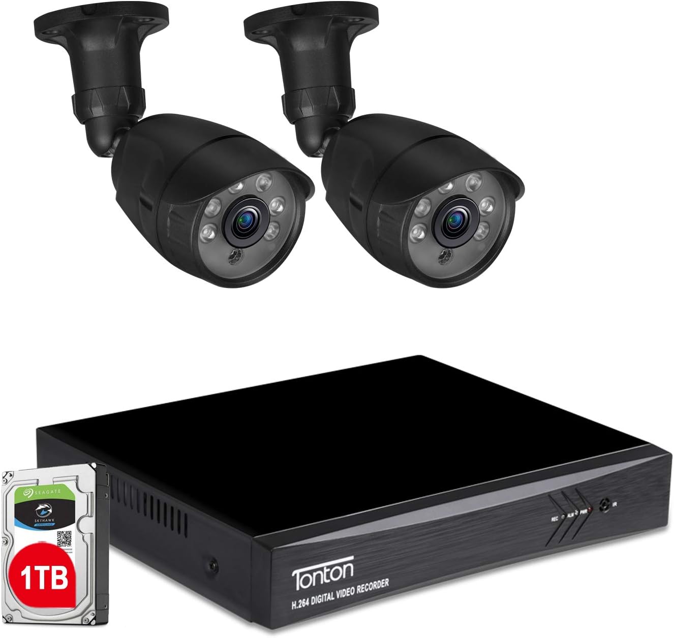 Amazon.com : Tonton 4CH Full HD 1080P Expandable Security Camera System ...