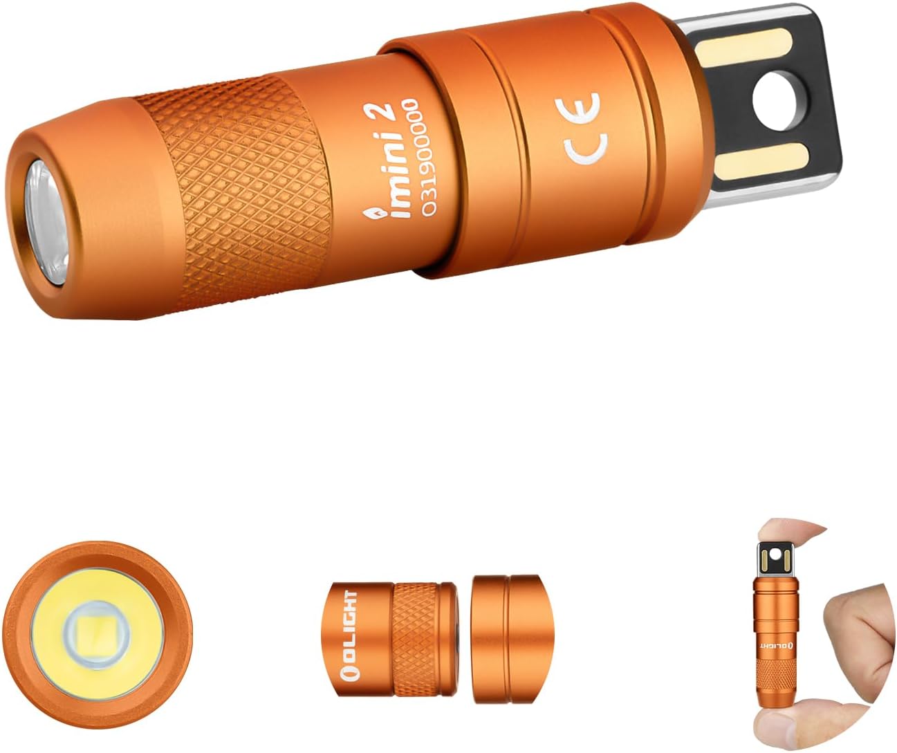 OLIGHT iMini 2 Mini LED USB-Aufladbare Taschenlampe Schlüsselhänger mit ...