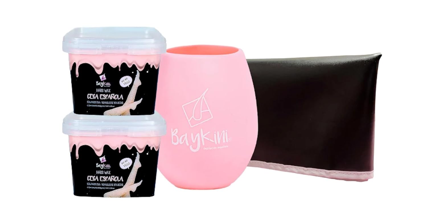 Amazon.com : Baykini Hard Wax Kit (Mat, Pot and 1.1 Lb of Wax) For All ...