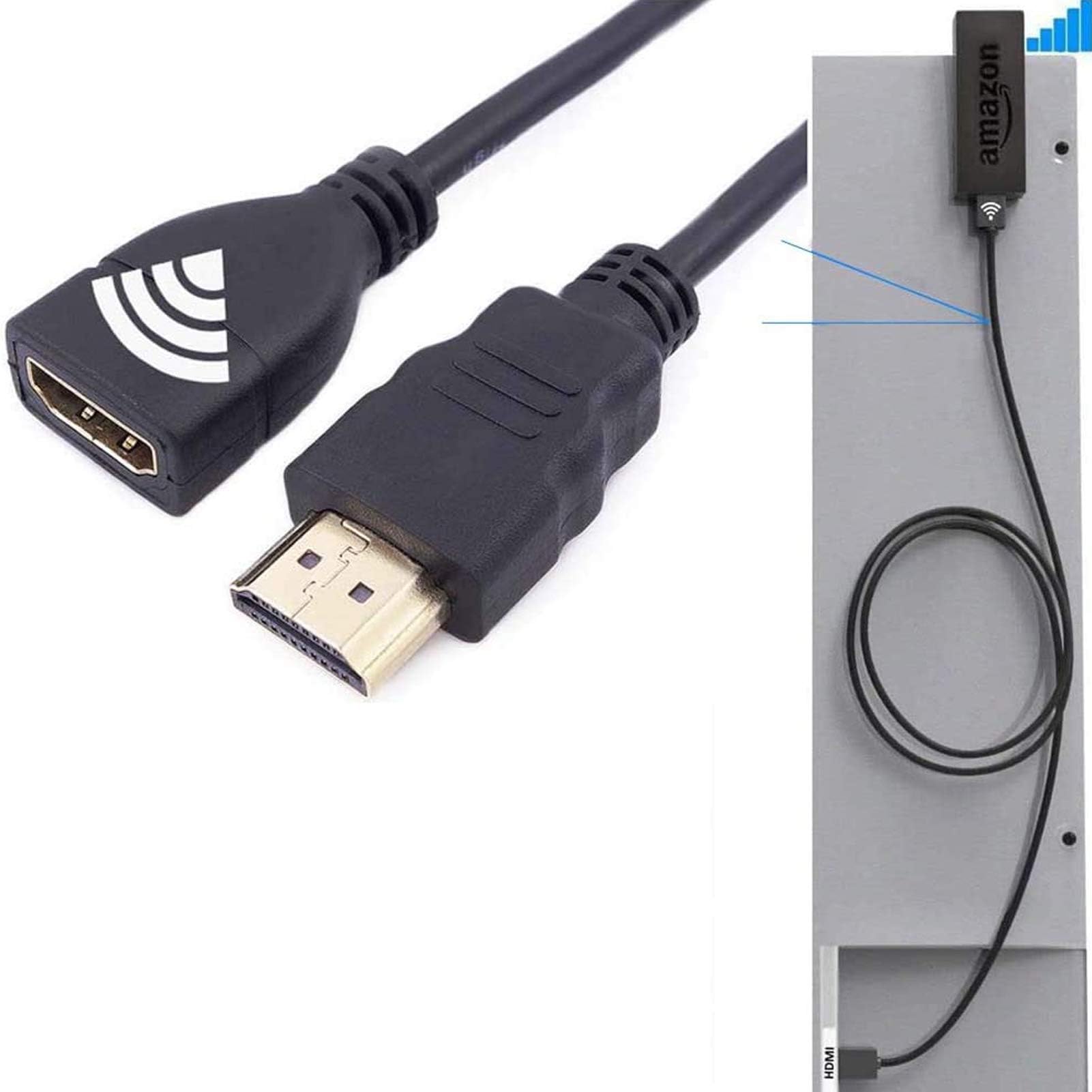 Amazon.com: HDMI Extender Replacement for Roku/TV Stick 4K Max/Lite ...