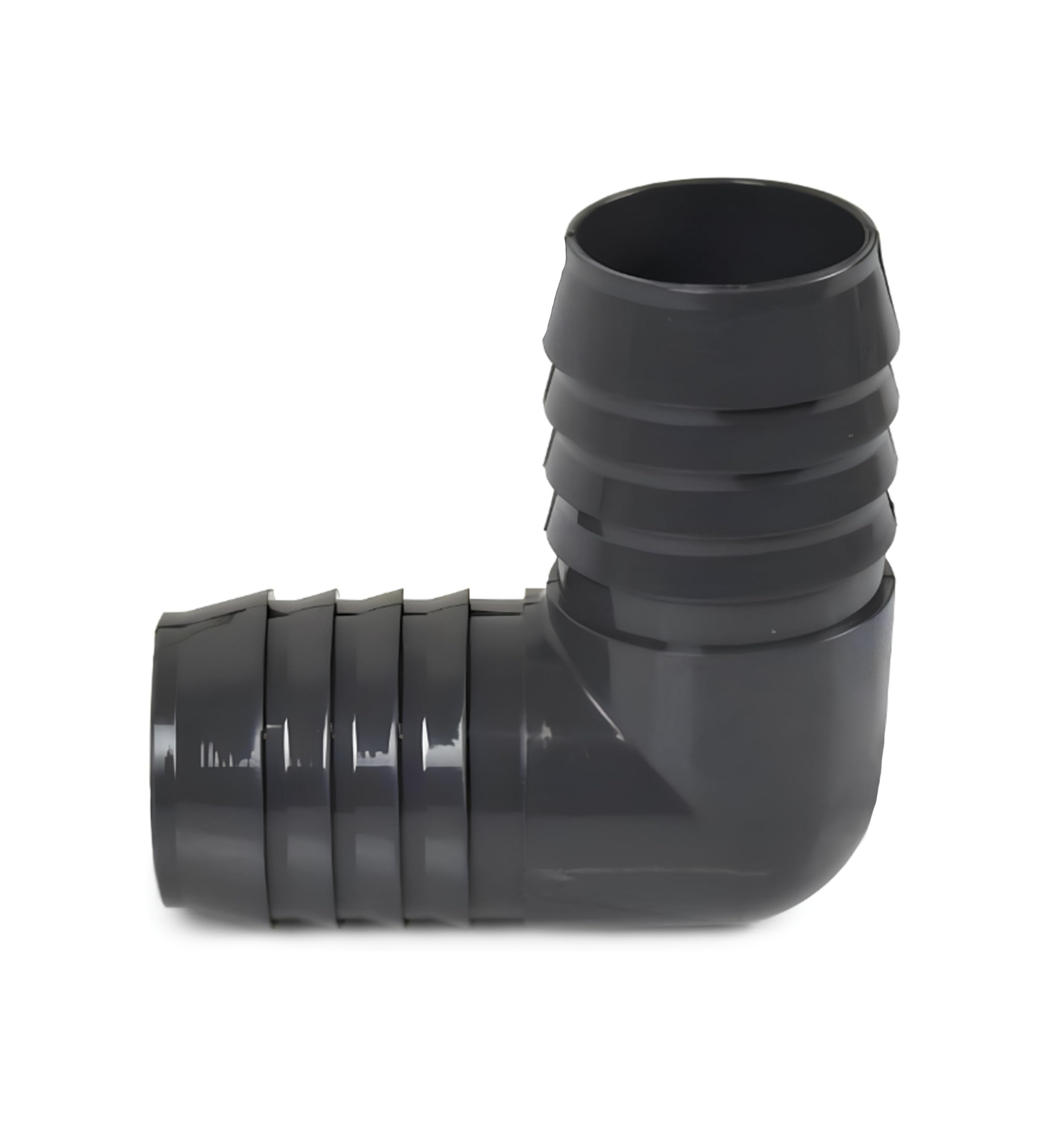 Snapklik.com : PVC 90 Degree Hose Elbow Barb Connector - 1-1/2" Barbed ...