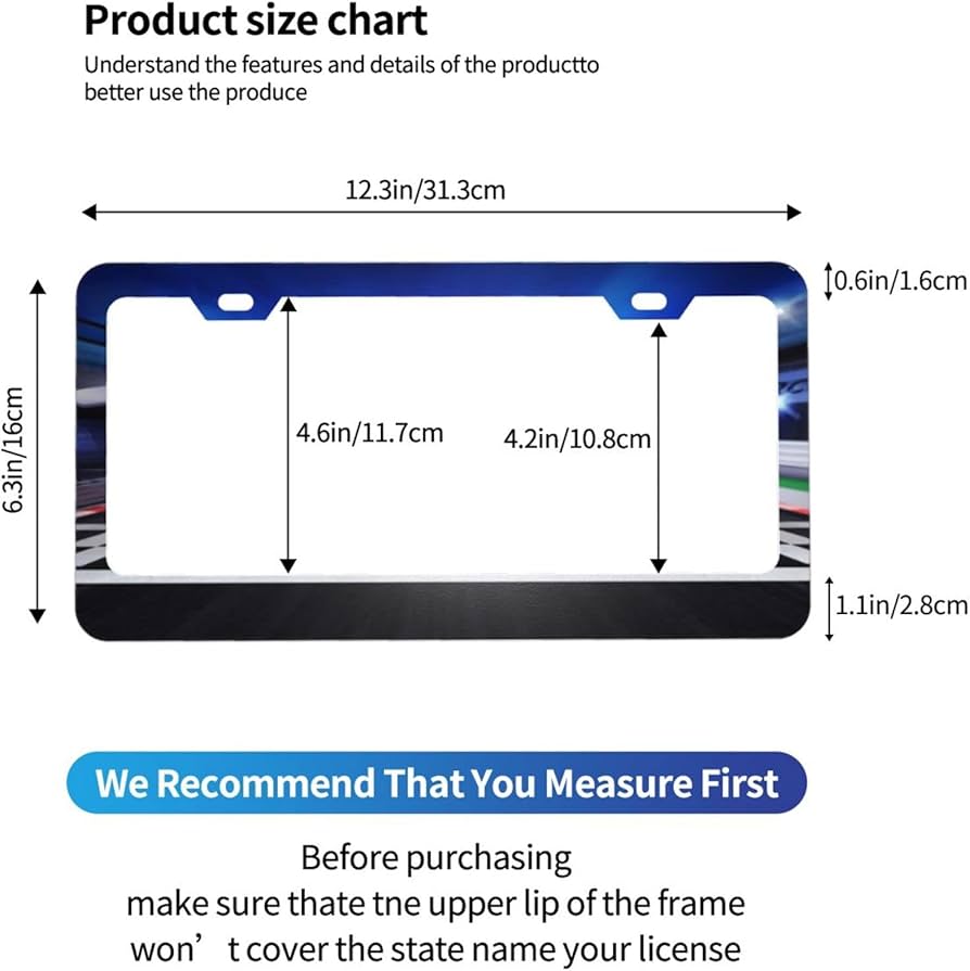 Racing License Plate Frames