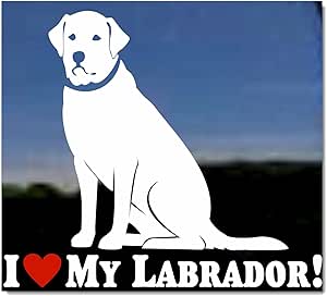 Amazon.com: I Love My Labrador! | NickerStickers® Vinyl Labrador ...