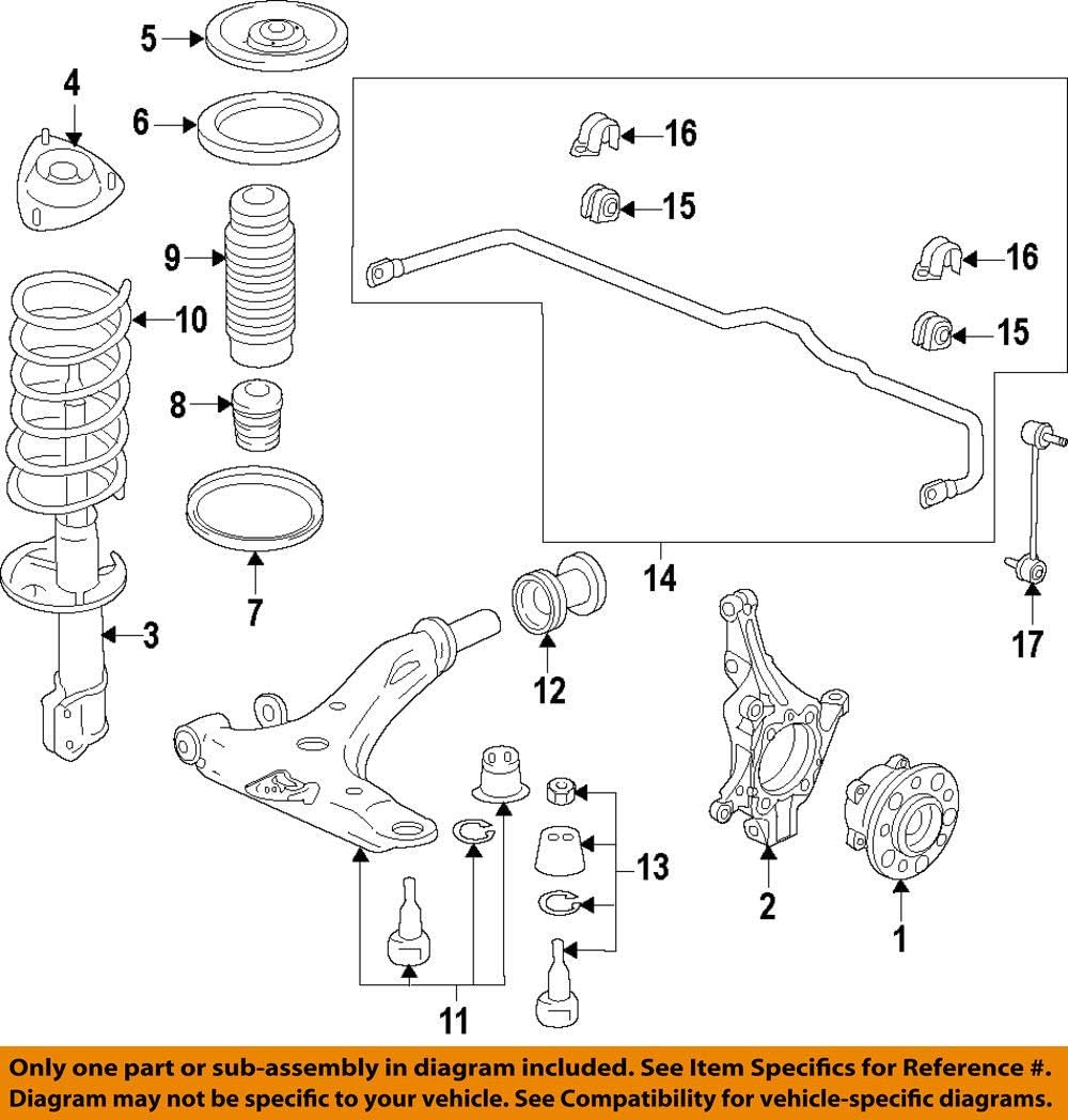 Amazon.com: 2015-2018 Kia Lower Control Arm Rear Bushing 54584-C5000 ...