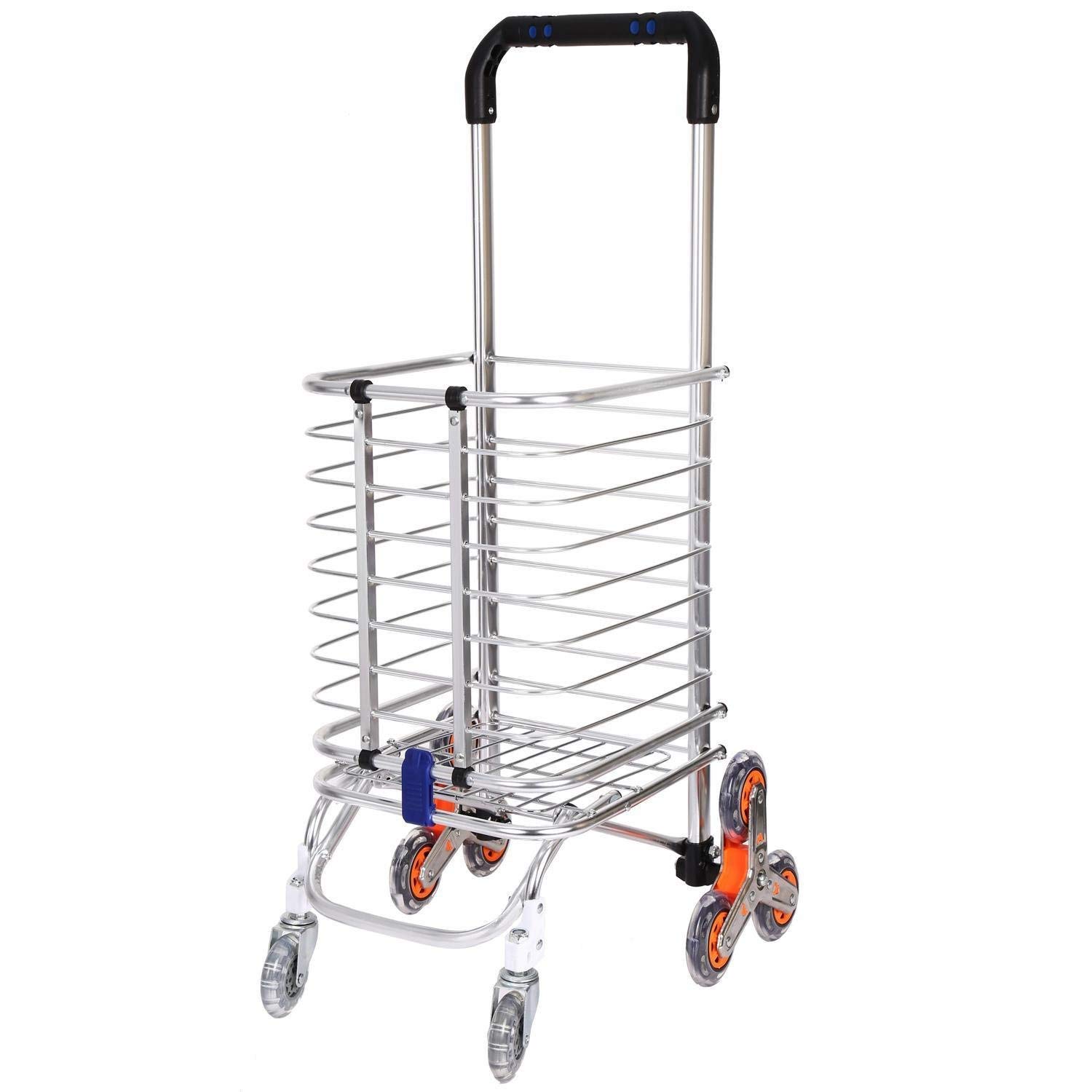 Buy VDNSI 8 Wheel Shopping Trolley Shopping Cart Small Trailer Trolley ...