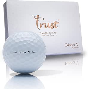 Amazon.com : Trust Golf Ball I K8 Bison V I Urtheane Cover with Reactive Core I 3-Pcs I Fit to ...