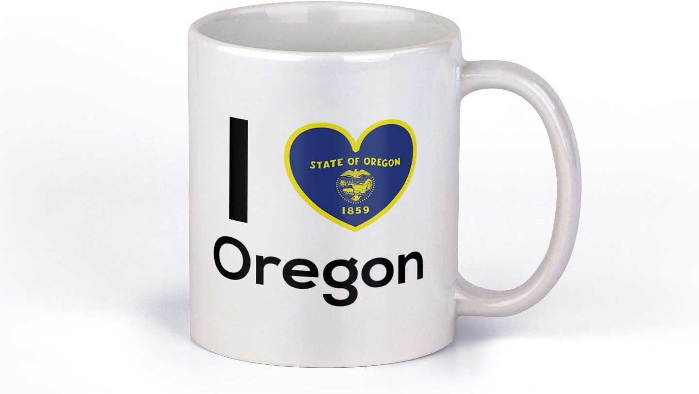 Amazon.com | I Love Oregon Coffee Mug | State Pride Cup | Great Gift ...