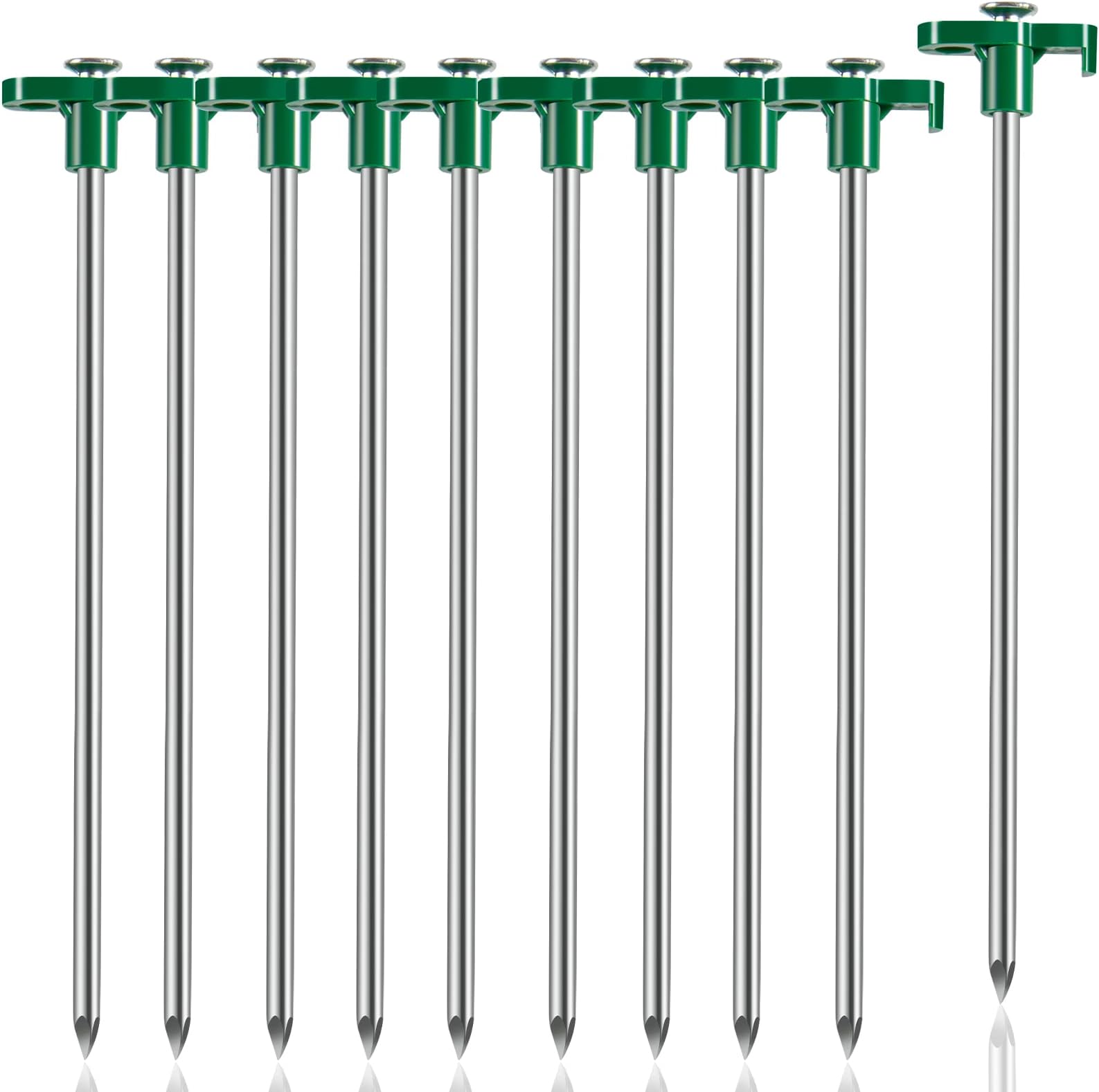 Amazon.com : Tent Stakes, Galvanized Steel Pop Up Tent Stakes Pegs with ...
