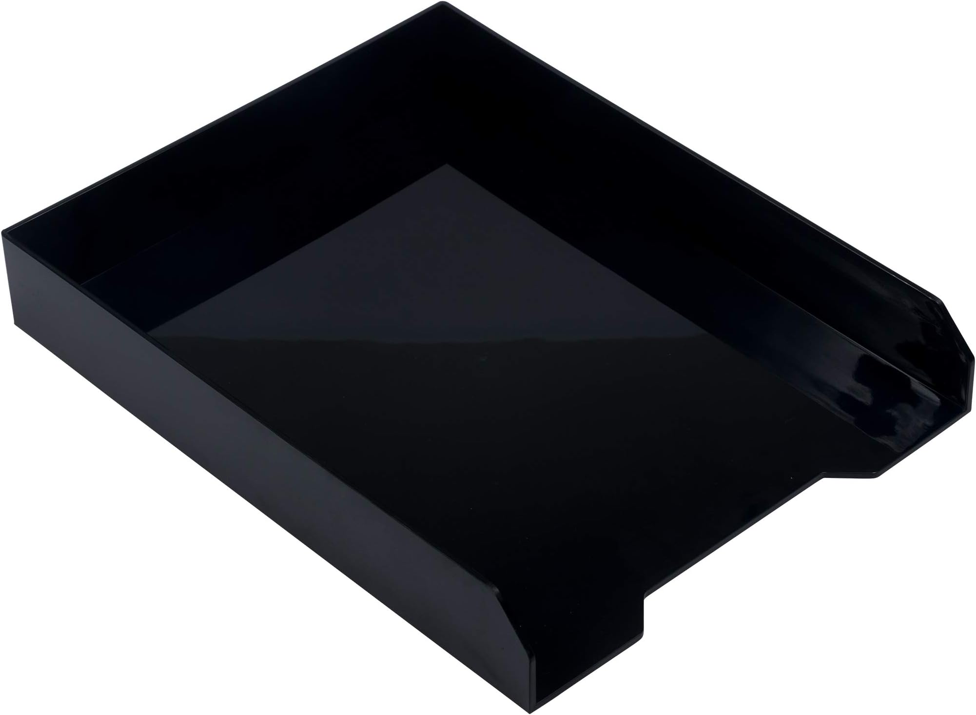 Amazon.com: Acrimet Stackable Letter Tray Front Load, Plastic, Desktop ...