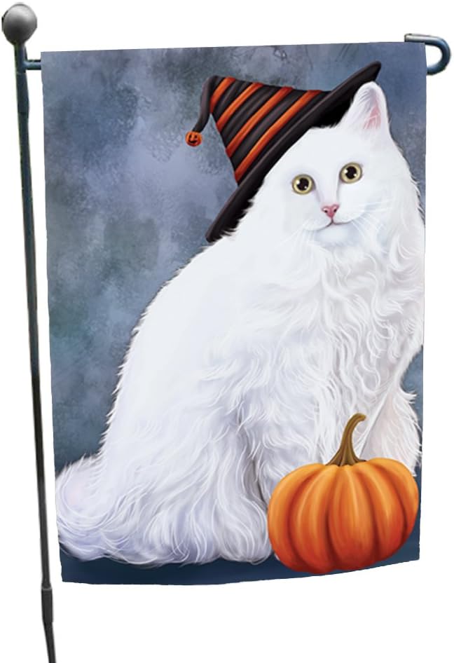 Amazon.com : Turkish Angora Cat%281%29 - Double-Sided Yard Flag ...
