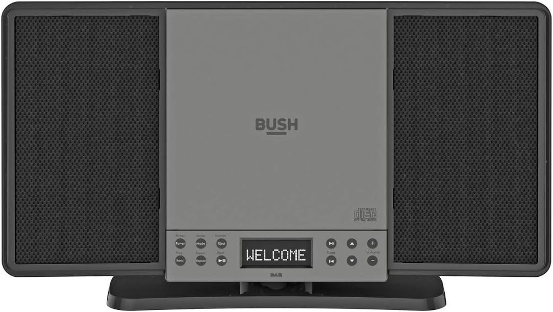 Bush WM2760DAB Micro HiFi System DAB Radio CD Player Bluetooth Grey ...