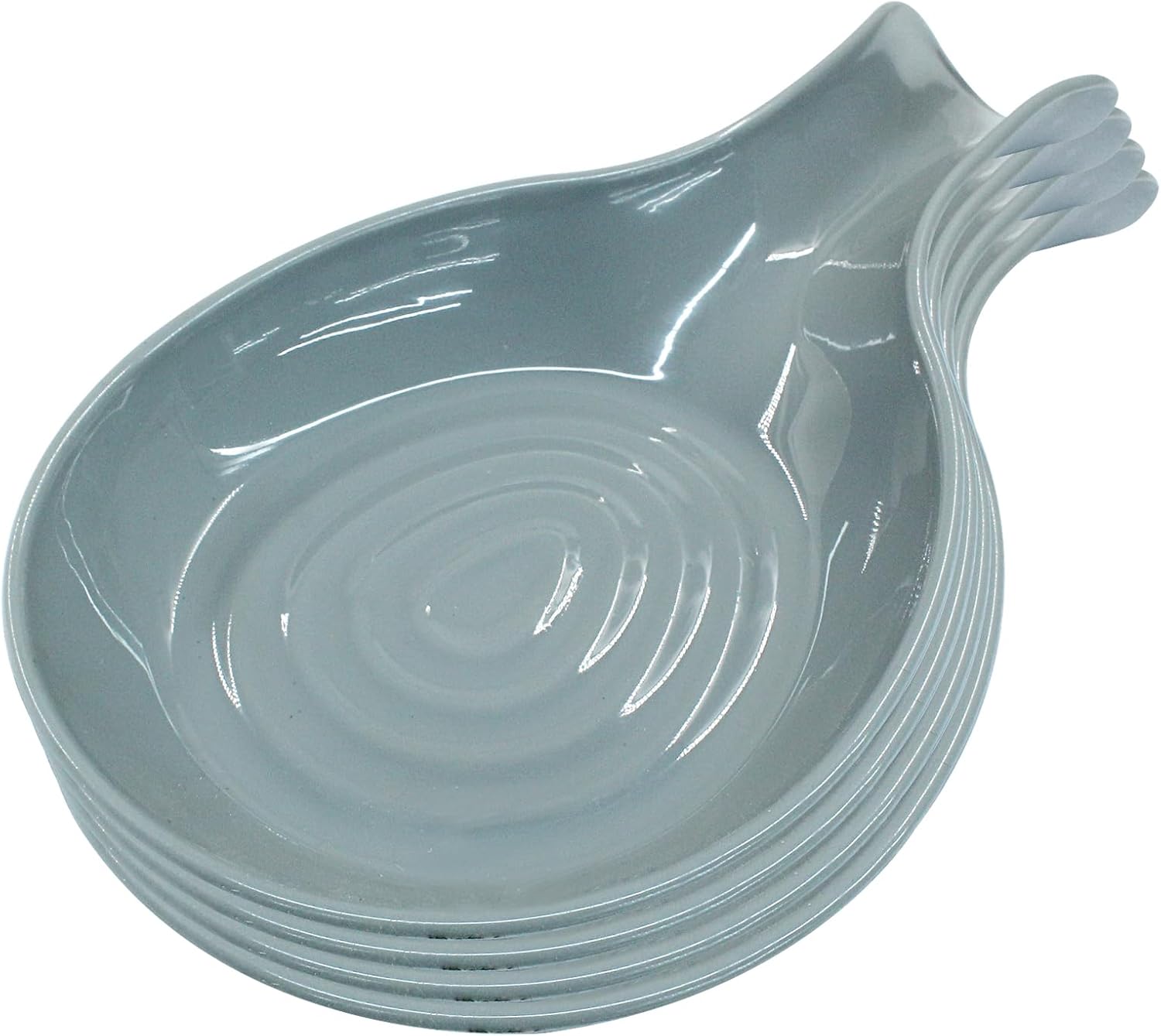 Amazon.com: Cionyce Gray Plastic Spoon Rest Set, Serving Spoon holder ...
