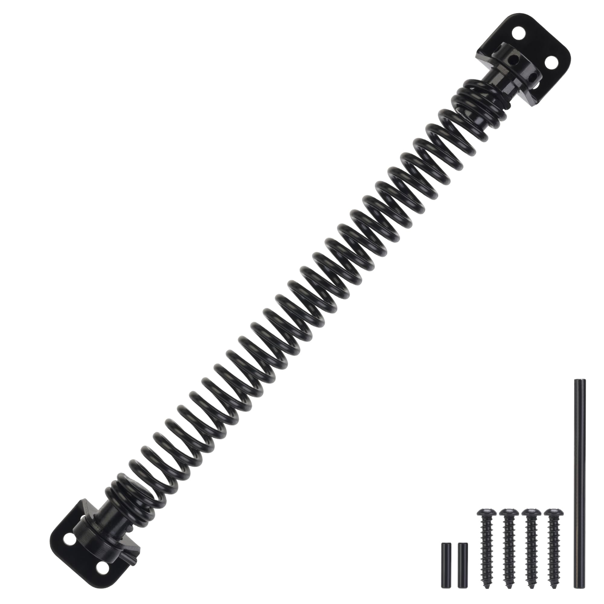 Amazon.com: 11-1/2" Gate Spring Self Closing, Heavy Duty Black Door ...