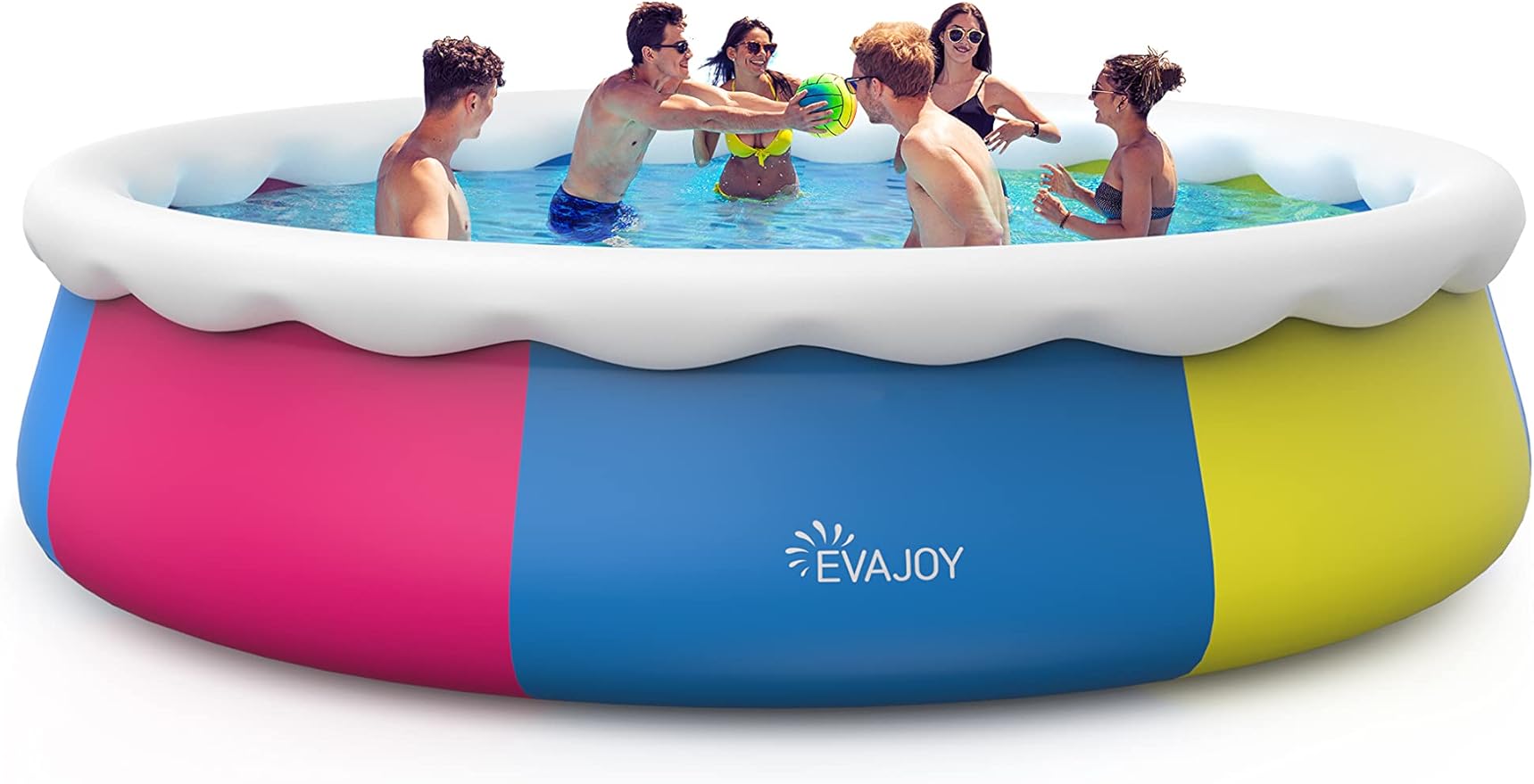Amazon.com: EVAJOY 15ft *35in Inflatable Swimming Pool Include Filter ...
