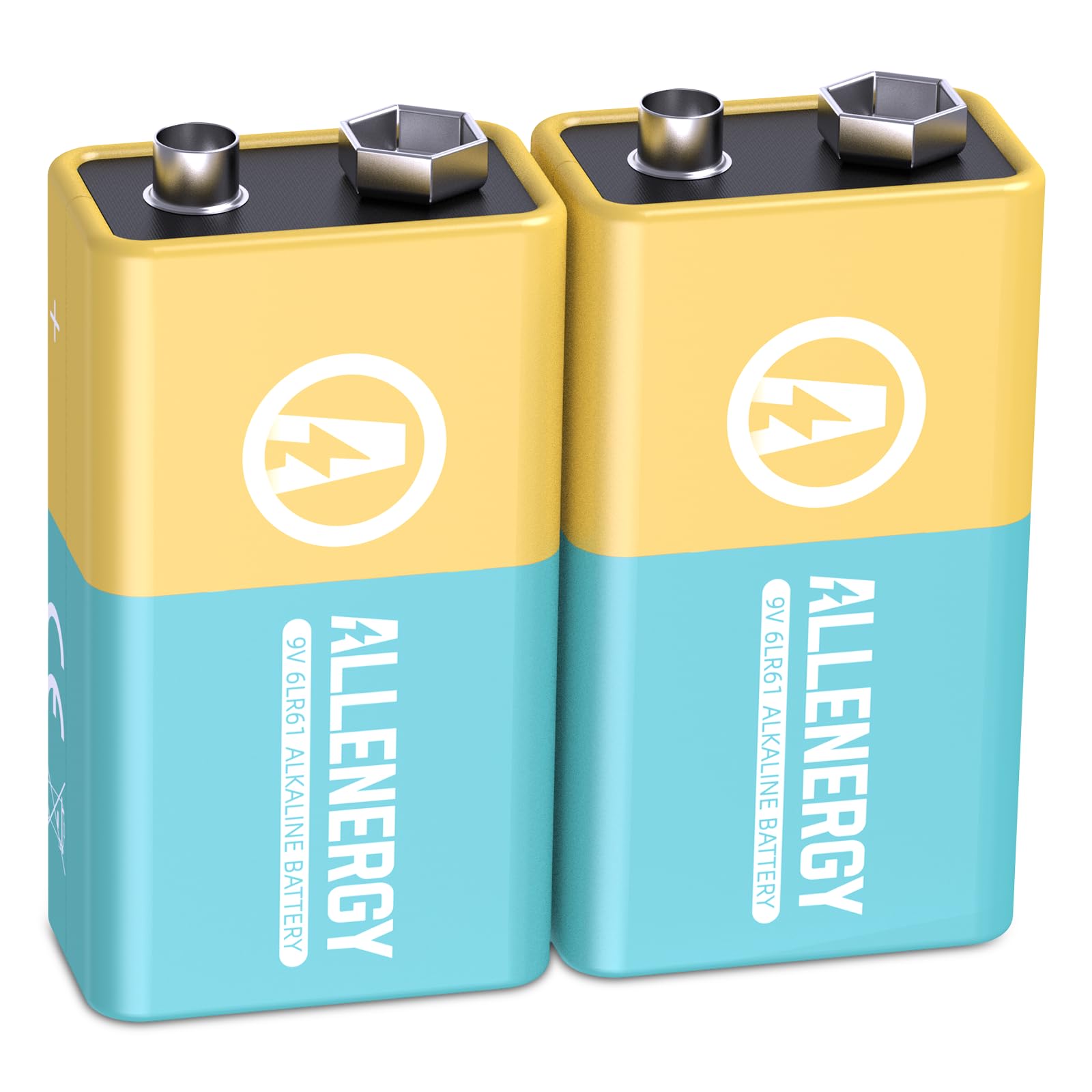 Snapklik.com : ALLENERGY 9V Batteries Alkaline 9 Volt Battery 2 Pack ...