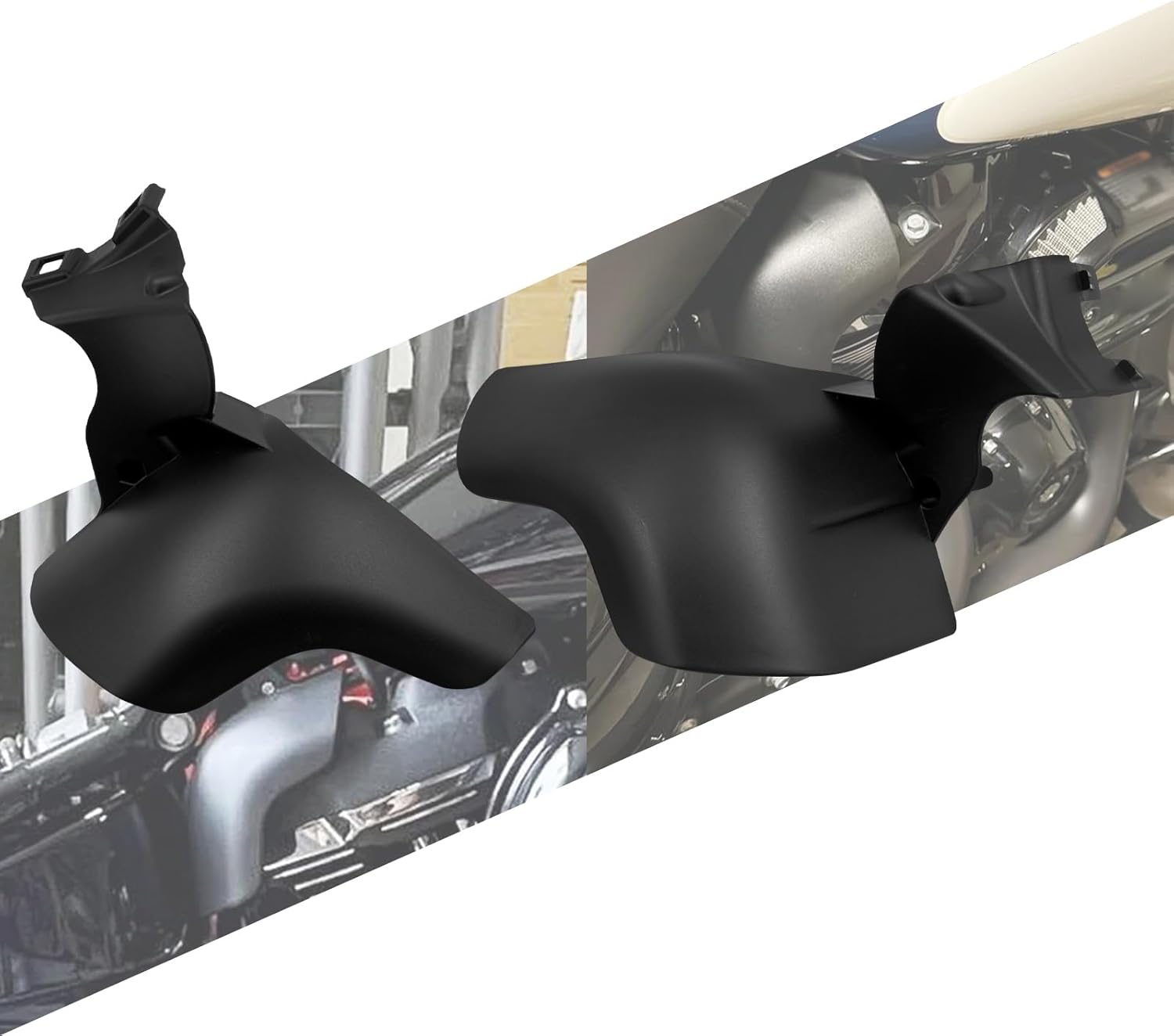 Amazon.com: HCmotorku Motorcycle Mid Frame Air Deflector Heat Shield ...