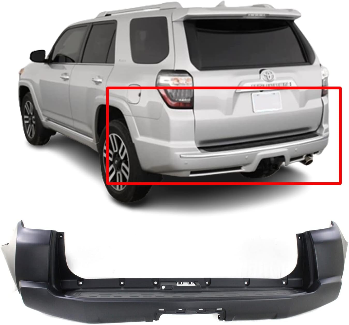 Amazon.com: FitParts Compatible With Rear Bumper Cover 2014 2015 2016 ...