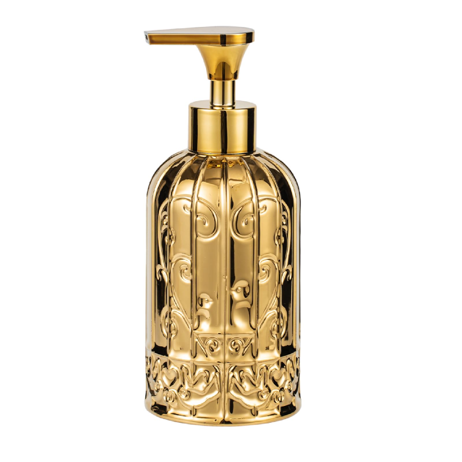 Amazon.com: Gold Soap Dispenser,Bird House Design Ceramic Lotion Soap ...