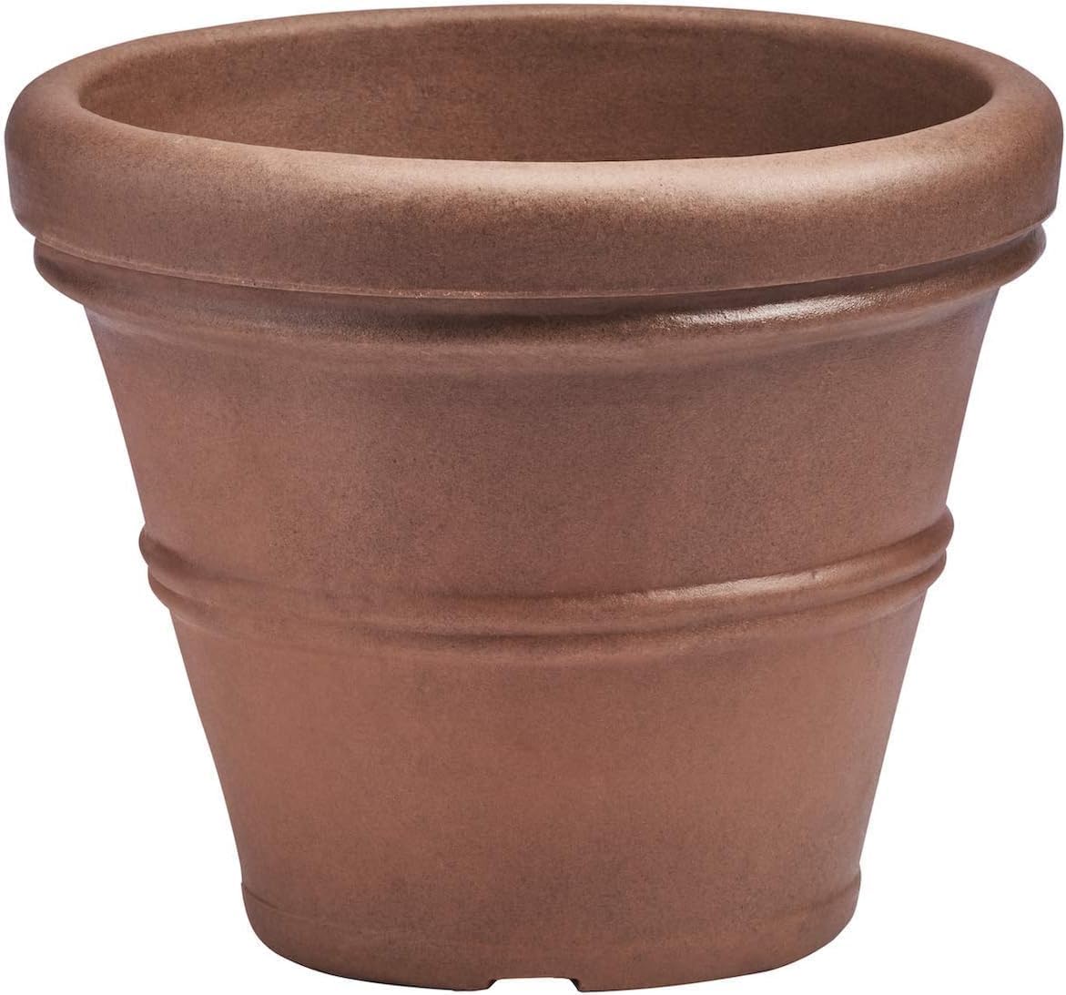 Amazon.com : Crescent Garden Brunello Classic Rolled Rim Planter Pot ...