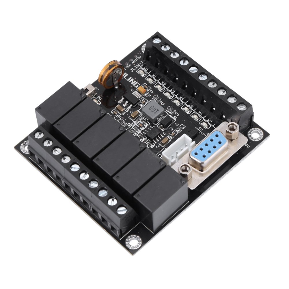24V PLC Module, Industrial Control Module Anti-Interference FX1N-14MR ...