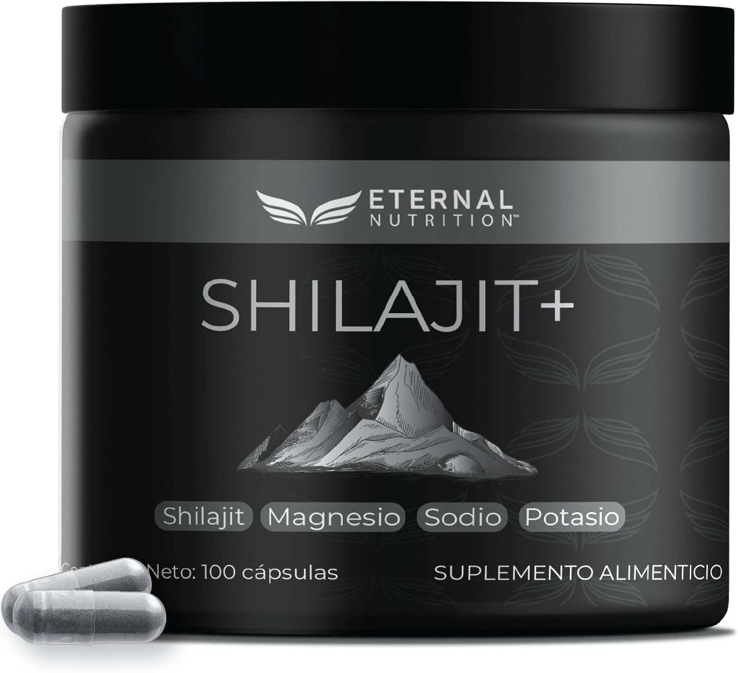 SHILAJIT+ 100 cápsulas (800mg por porción) Shilajit, Magnesio, Potasio ...