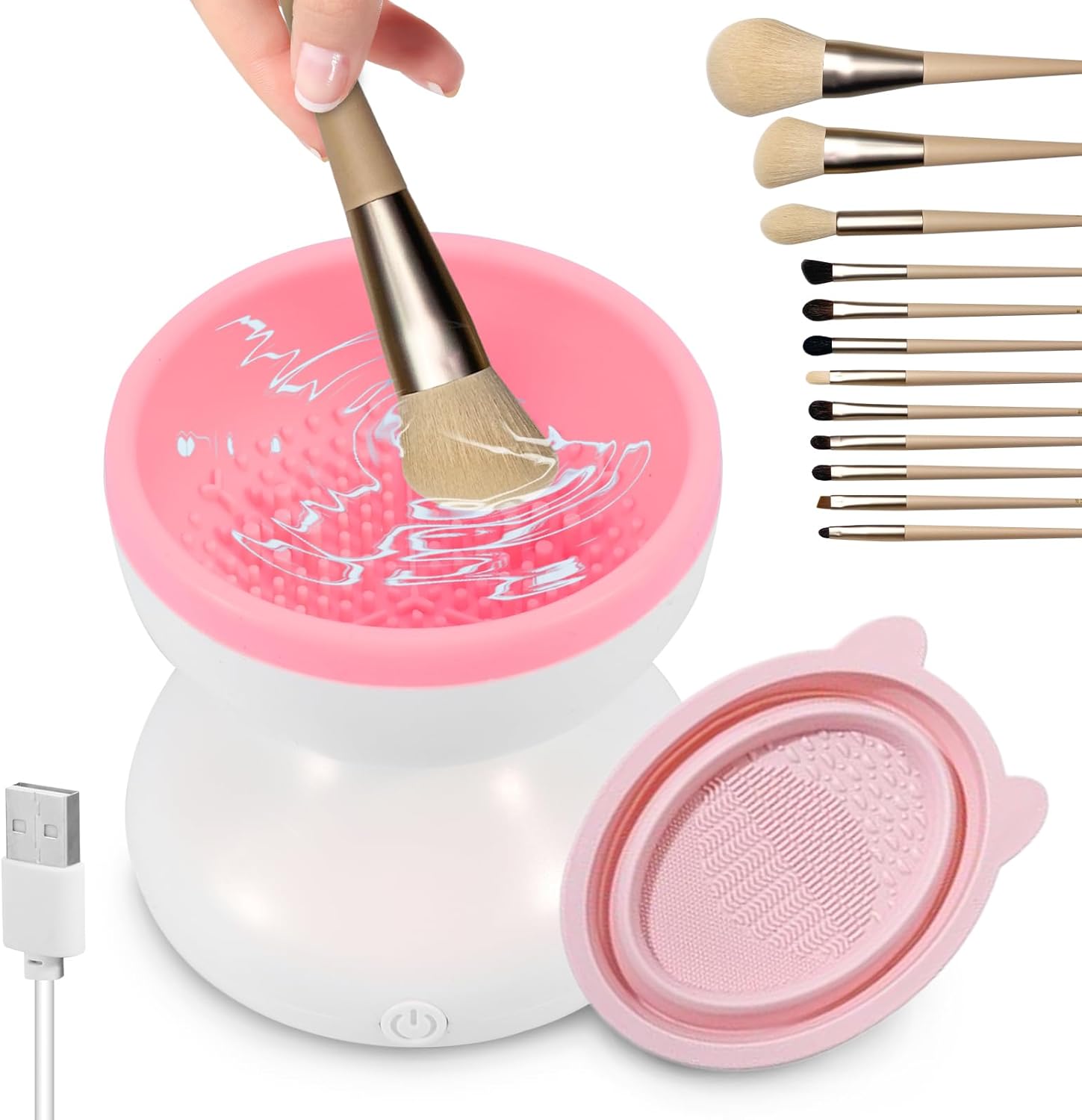 Electric Makeup Brush Cleaner Machine, USB Make Up Brush Cleaner ...