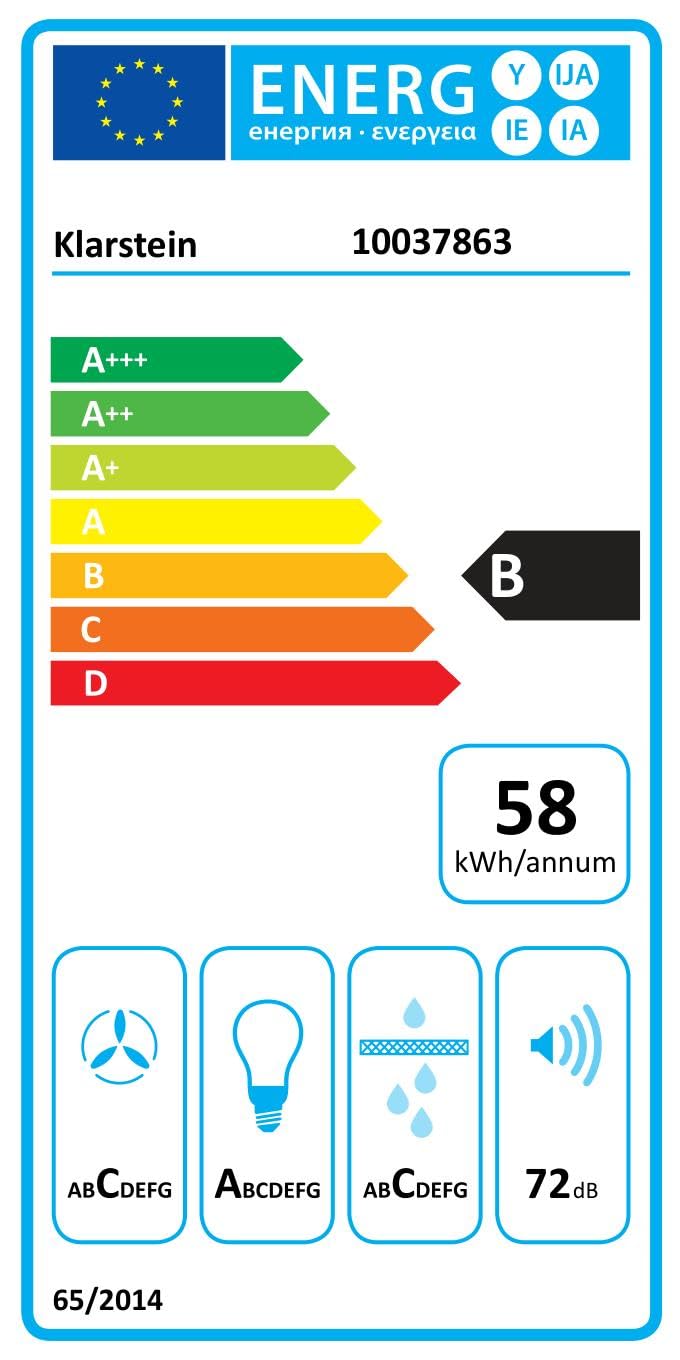 Klarstein Lumio Neo Retro Cooker Extractor Hood - Exhaust Hood, Wall ...