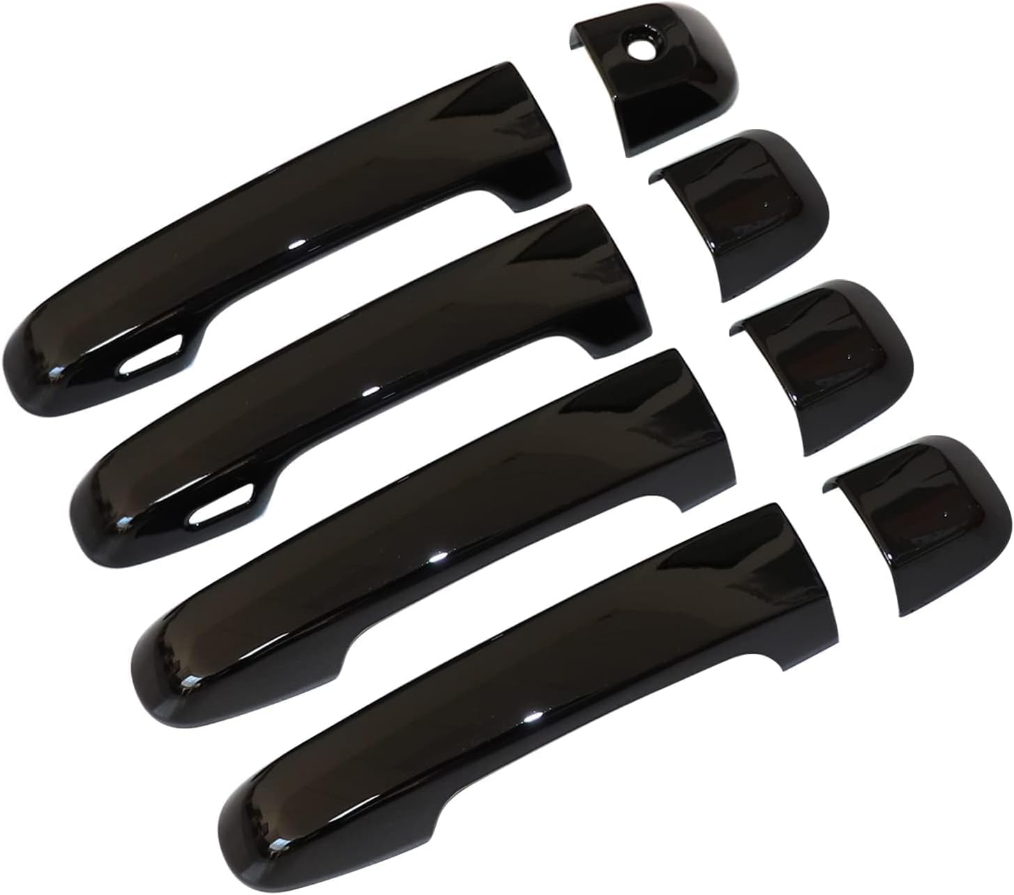Amazon.com: SecosAutoparts 4PCS Glossy Black Door Handle Cover Trim W ...