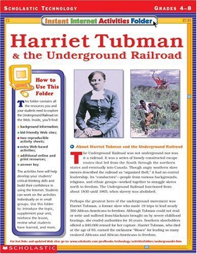 Instant Internet Activities Folder: Harriet Tubman & the Underground ...