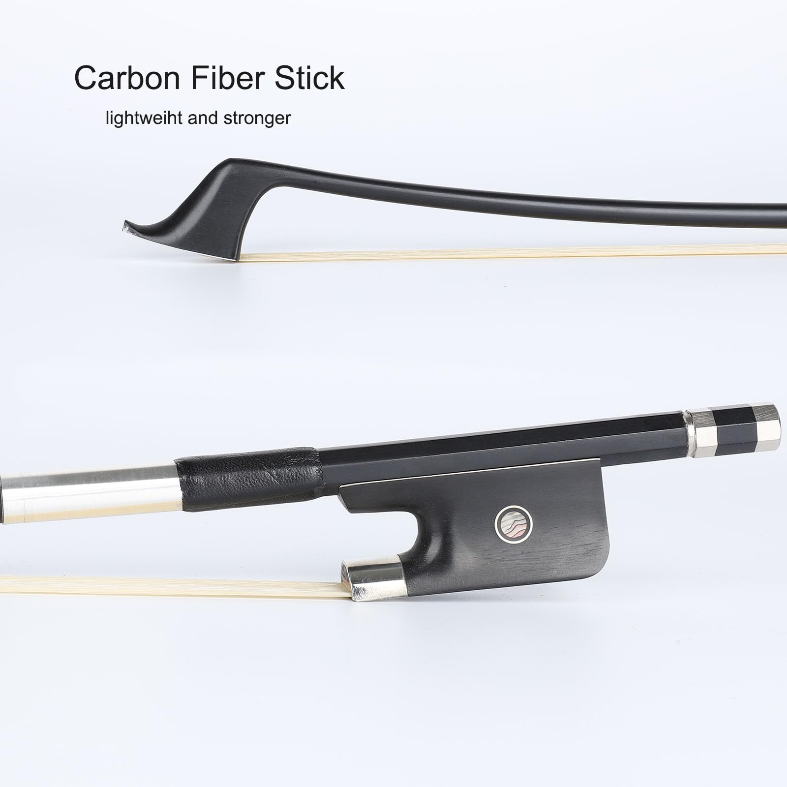 Snapklik.com : Carbon Fiber Upright Bass Bow 4/4 Size French Model ...