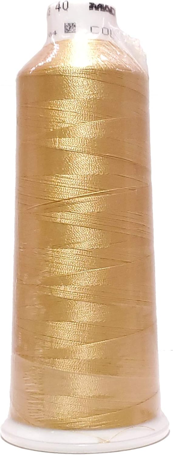 Amazon.com: Madeira Rayon Embroidery Thread 5500yd Cone GOLD BEIGE ...
