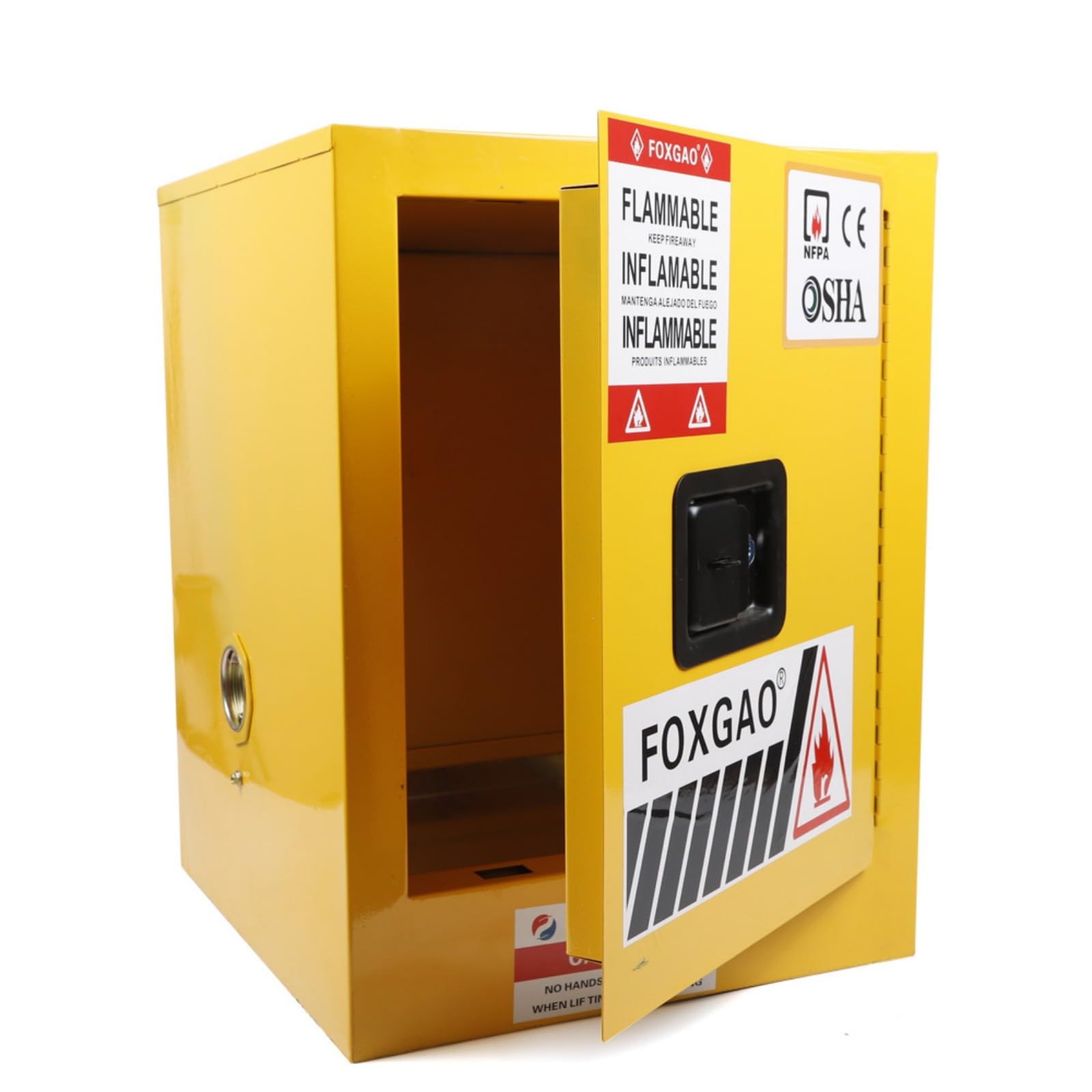Buy 4 Gallon Safety Cabinet Yellow Flammables Liquid Hazardous Storage ...