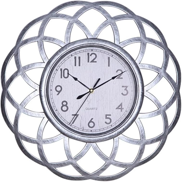 Amazon.com: DECHOUS Vintage Wall Clock Small Non Ticking Wall Clock 10 ...