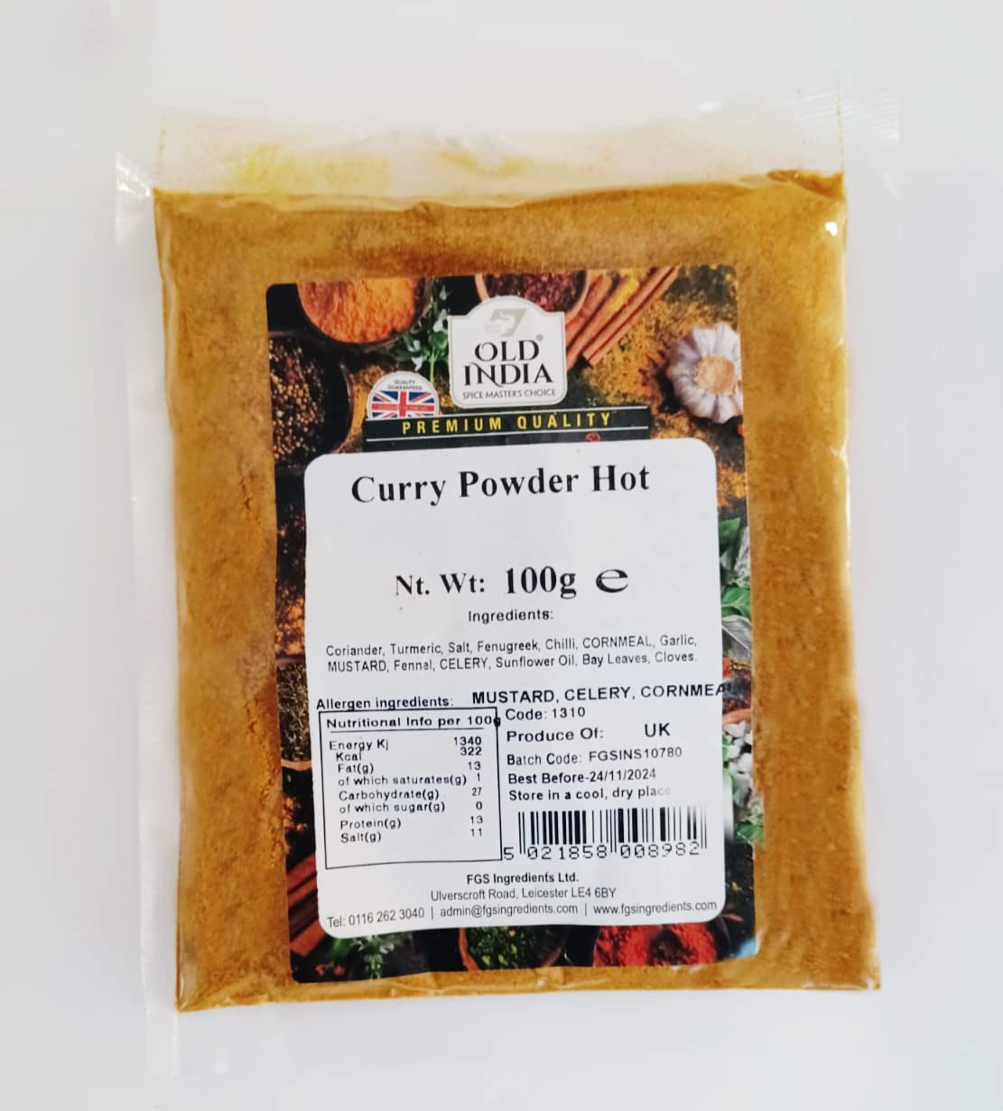 Old India Curry Powder Hot 100g : Amazon.co.uk: Grocery