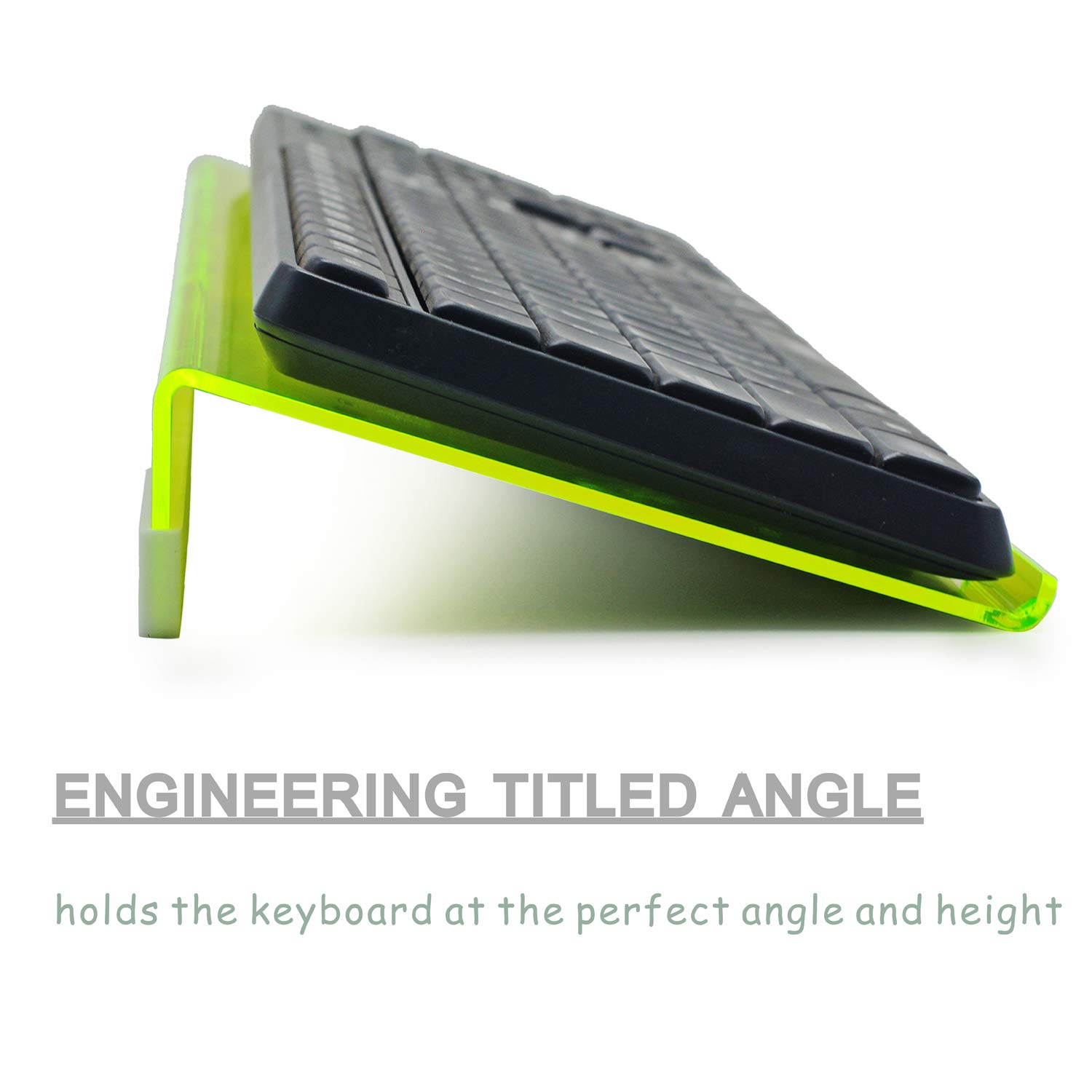 Snapklik.com : Richboom Epoptic Green Acrylic Tilted Computer Keyboard ...
