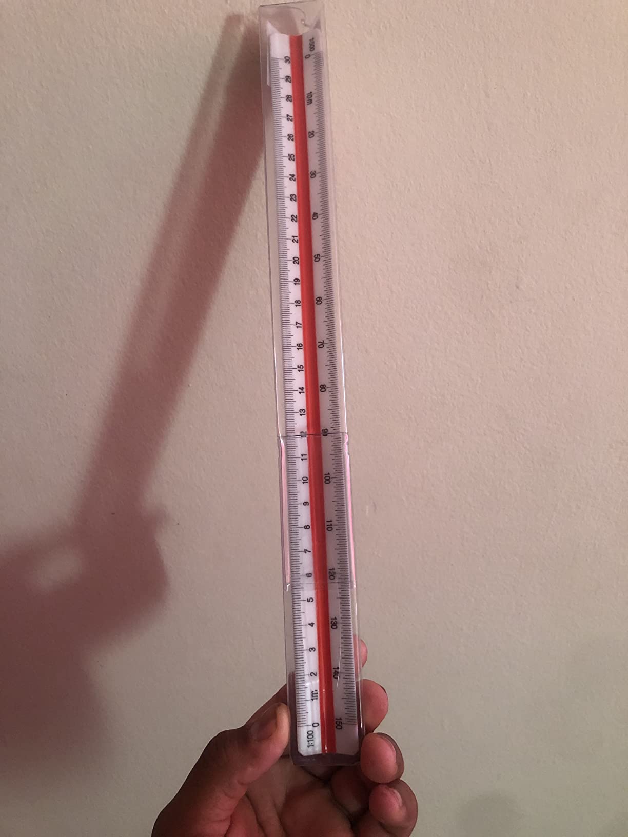 30cm Triangular Engineering Scale Ruler 1:100, 1:200, 1:250, 1:300, 1: ...