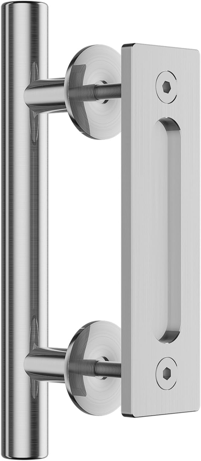 Amazon.com: CCJH 9.5" Stainless Steel Sliding Barn Door Handles Pull ...