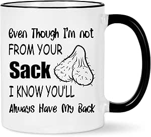 Amazon.com: WENSSY Even Though I'm not From Your Sack Mug, Stepdad Gifts from Daughter Son ...
