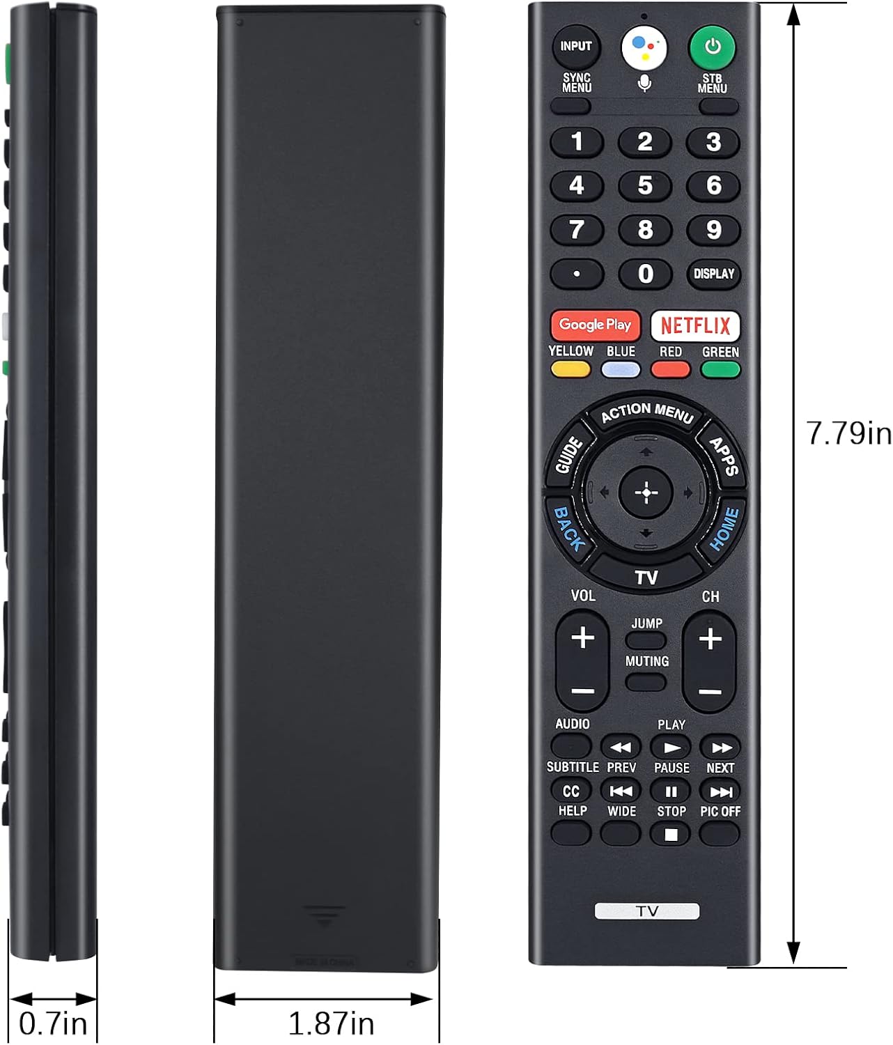 Replacement for Sony Bravia TV Remote with Voice Control, for Sony RMF ...