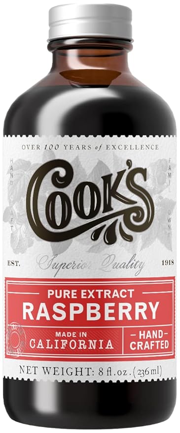 Amazon.com: Cook's Pure Red Raspberry Extract 8 oz : Grocery & Gourmet Food