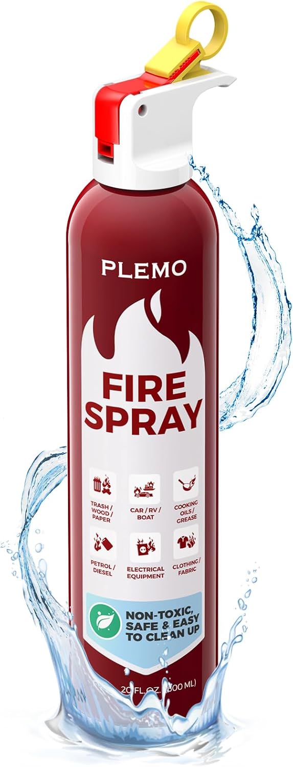 PLEMO Fire Extinguisher for Home, All-in-1 Fire Extinguisher for Car ...