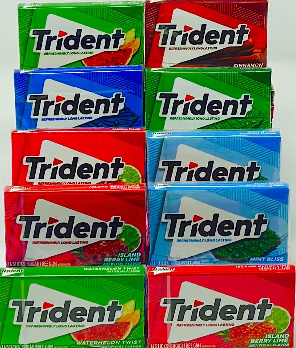 Amazon.com: The Holy South Trident - Paquete de 10 chicles surtidos sin ...