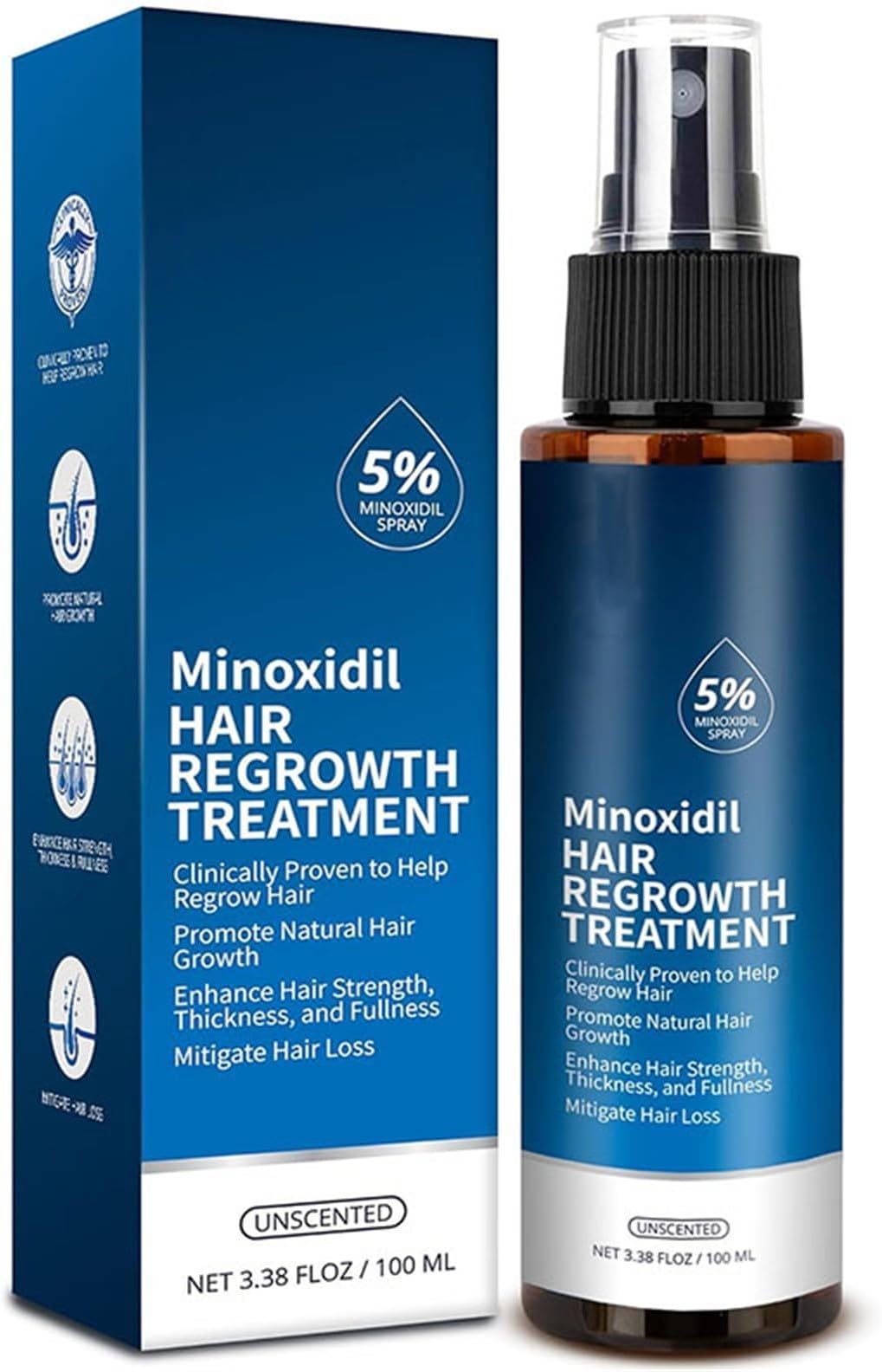 Amazon.com : Minoxidil and Biotin Hair Growth Oil for Beards and ...