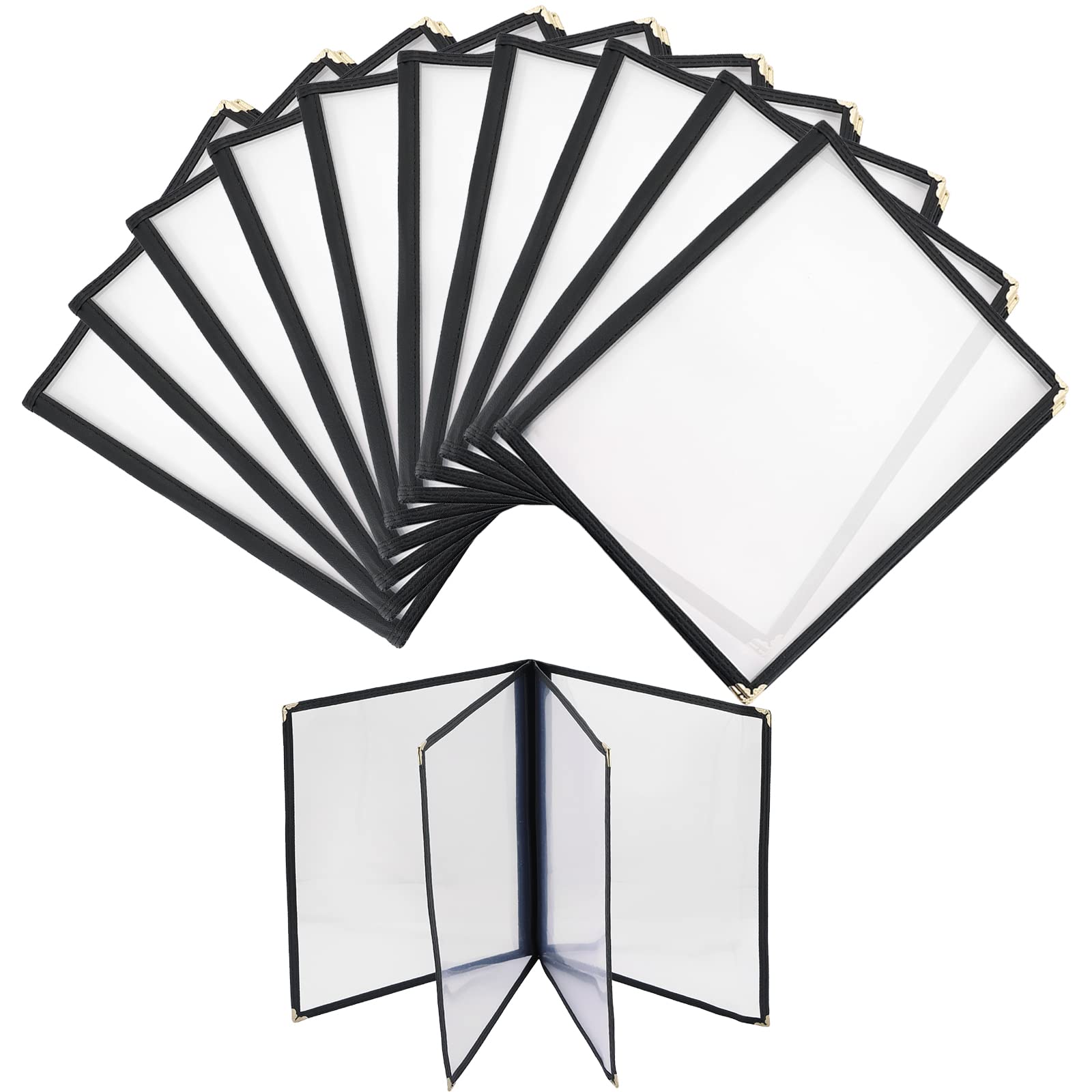 Snapklik.com : MYFULLY 8.5 X 11 Inch Menu Covers Pack Of 10 Transparent ...