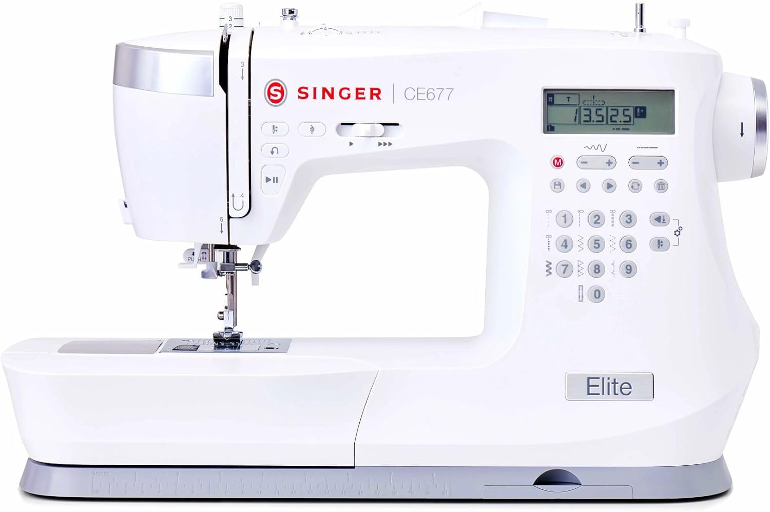Singer Elite CE677 Computerized Touch-Button Sewing Machine with 200 ...