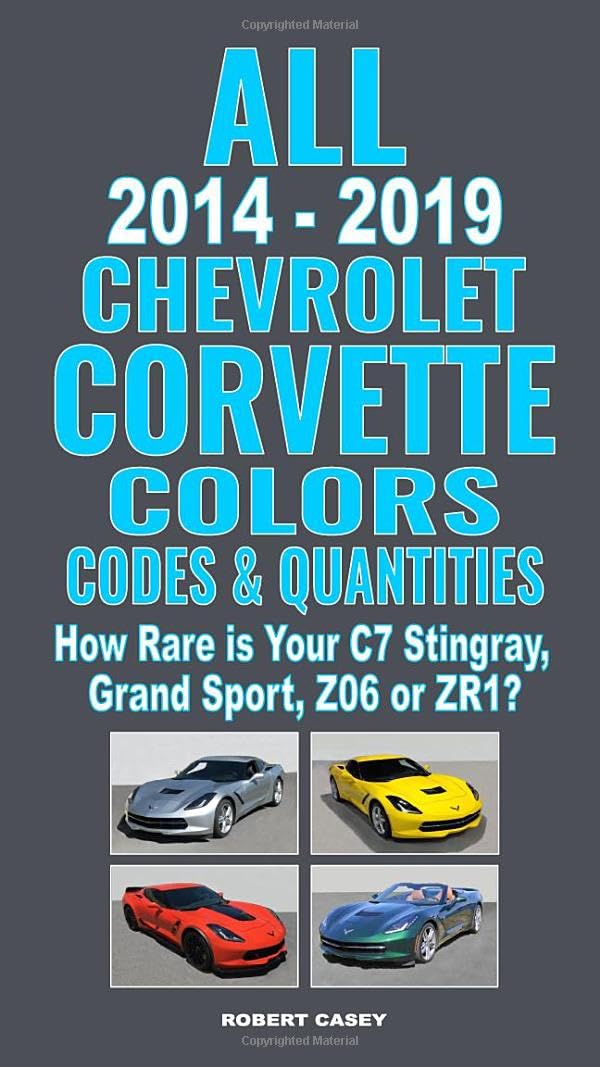 All 2014-2019 Chevrolet Corvette Colors, Codes & Quantities: How Rare ...
