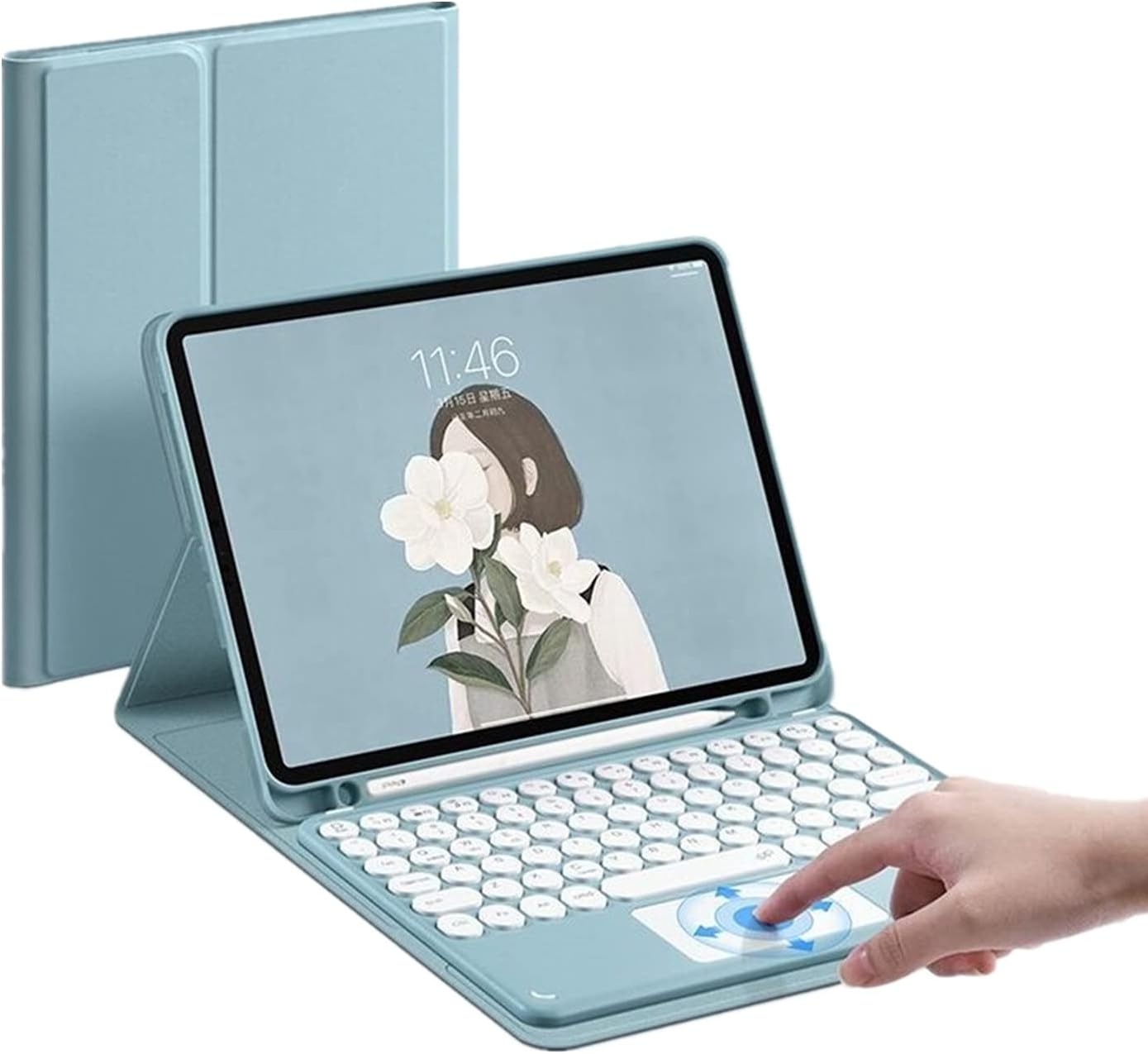 Amazon.com: SENLAN iPad 9 iPad 8 iPad 7/Air3 Pro10.5 Keyboard Case ...