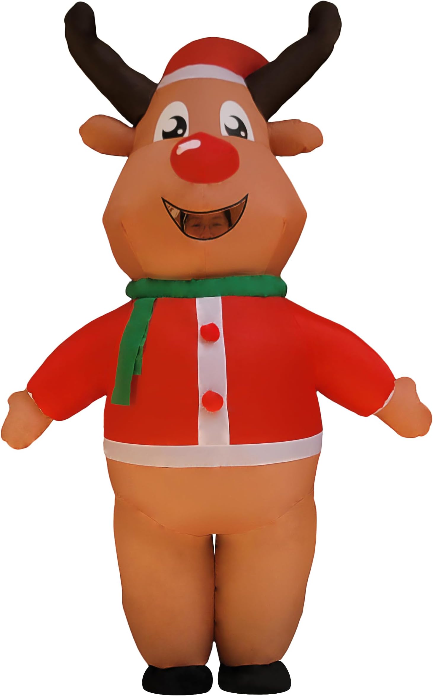 Amazon.com: NiSotieb Christmas Inflatable Reindeer Costume Adult ...