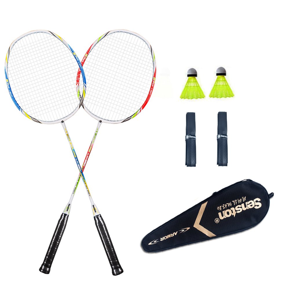 Buy Senston Badminton Set, Two Graphite Shaft Badminton Racquet ...