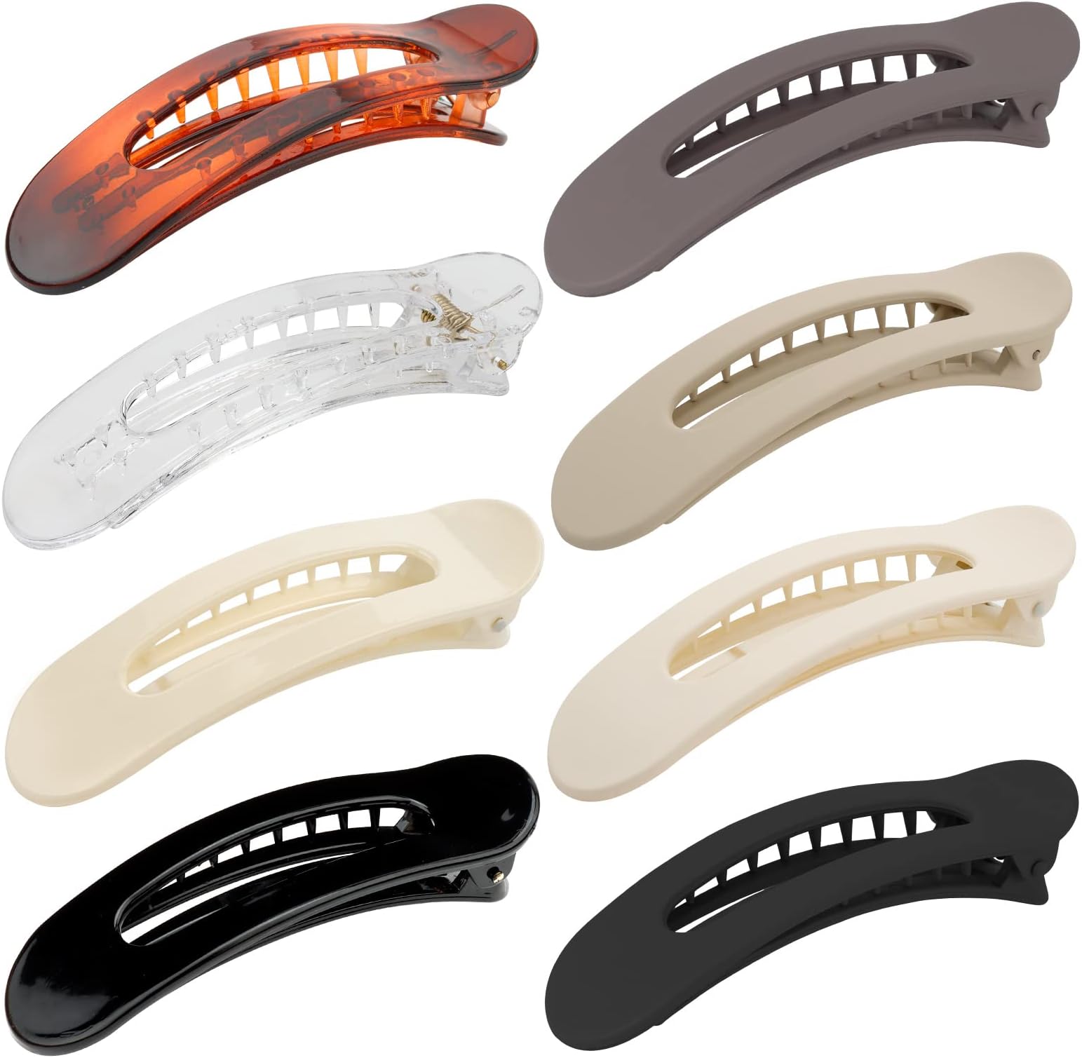 Amazon.com: 6PCS Hair Claws Clips No Slip Strong Hair Clips Teeth Curve ...